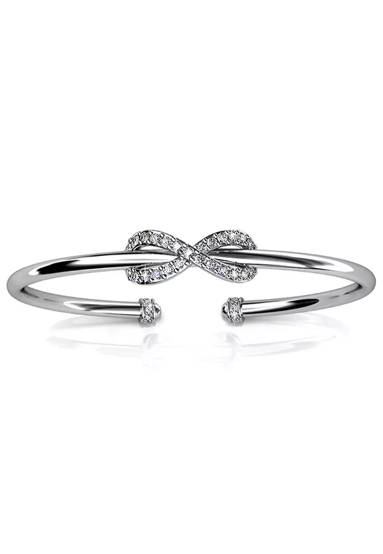 Buy Krystal Couture Infinity Knot Bangle Embellished with SWAROVSKI ...