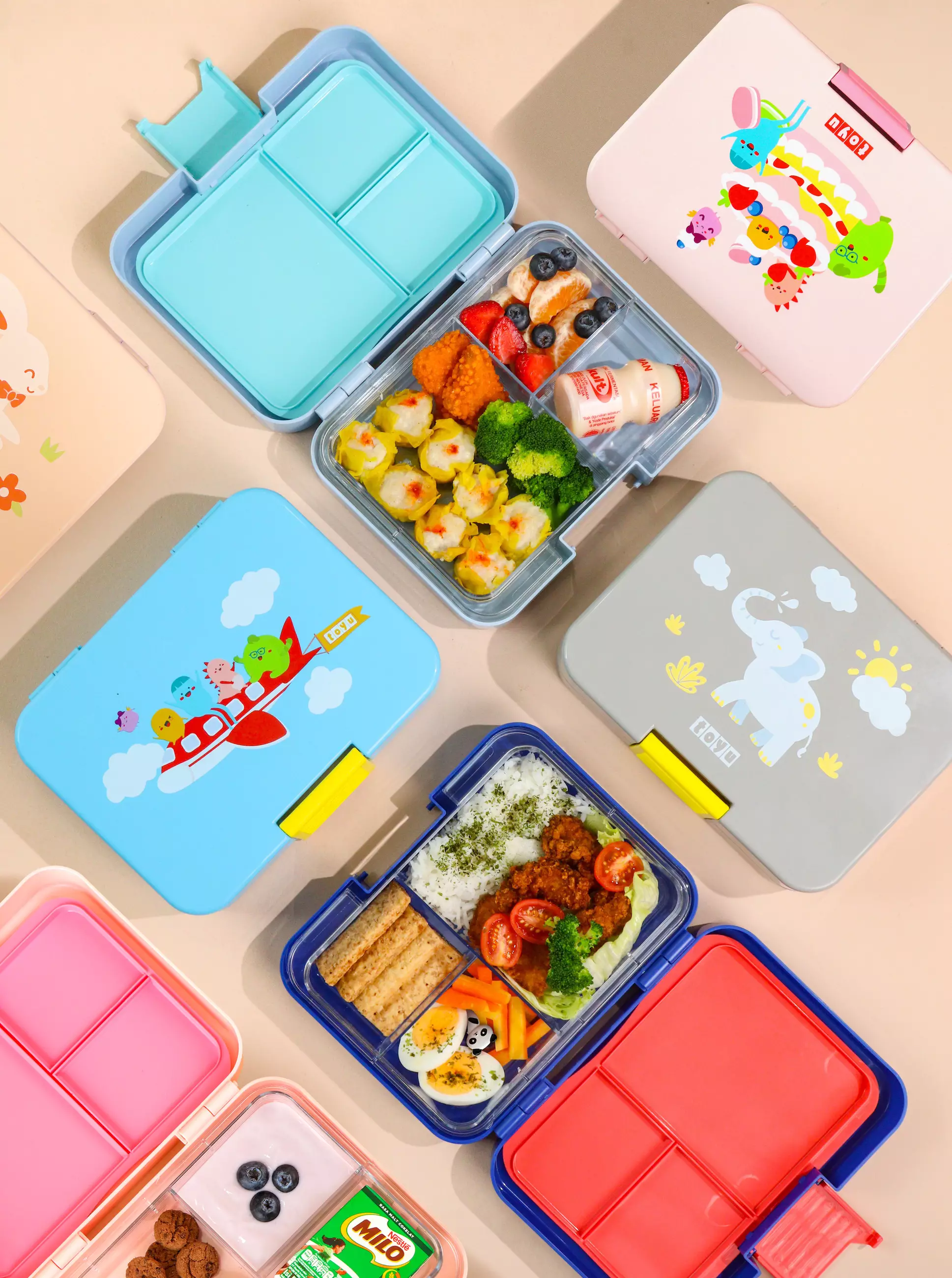 Jual TOYU Toyu Bento Lunch Box Kotak Bekal Makan Anak Sekolah Unicorn ...