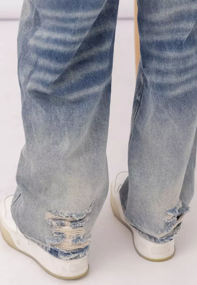 Buy X.O.X.O. Washed Baggy Jeans Online | ZALORA Malaysia