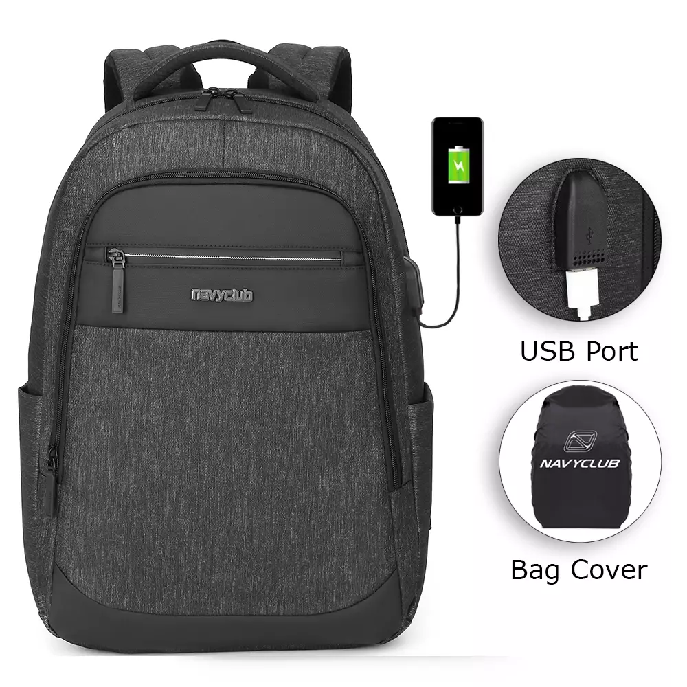 Jual Navy Club Navy Club Tas Ransel Laptop EJI - Backpack Daypack USB ...