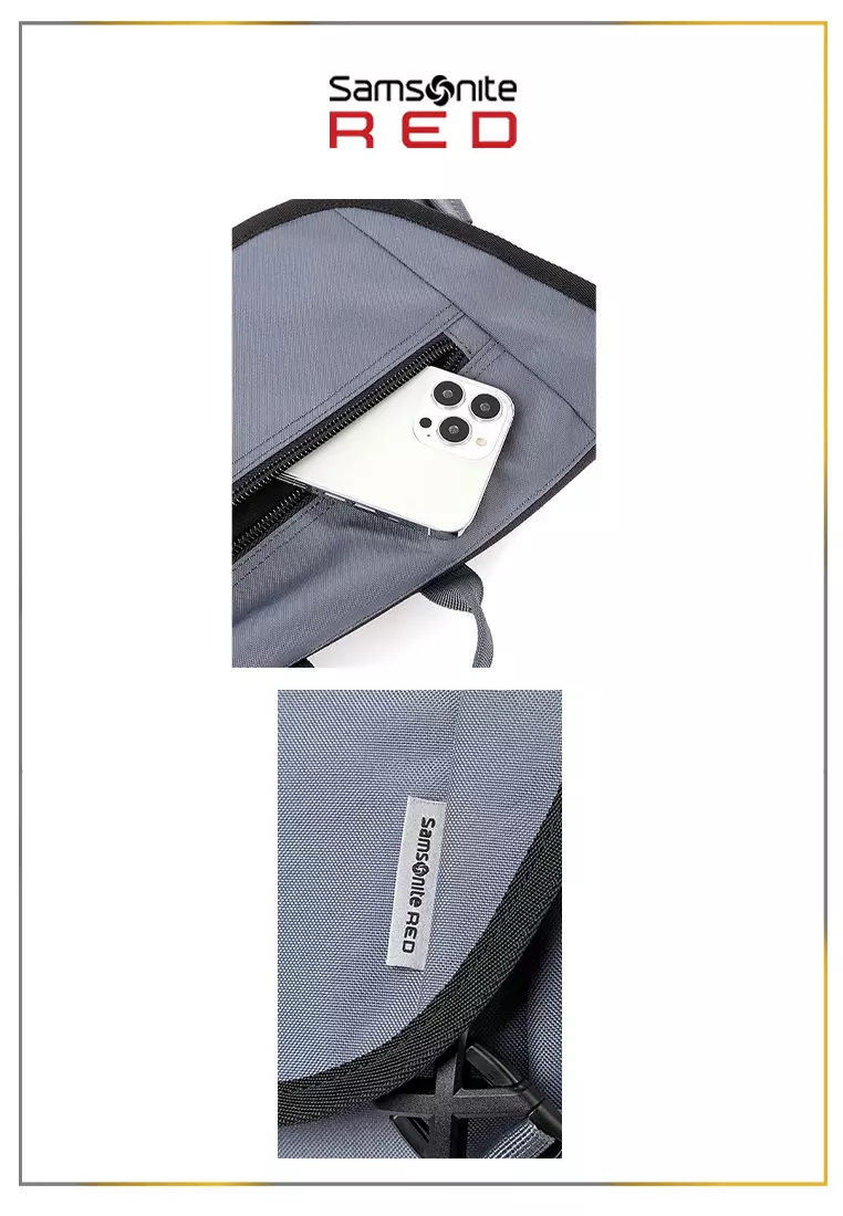 Jual Samsonite Samsonite Red Label Clynee Messenger Bag Dark Grey ...