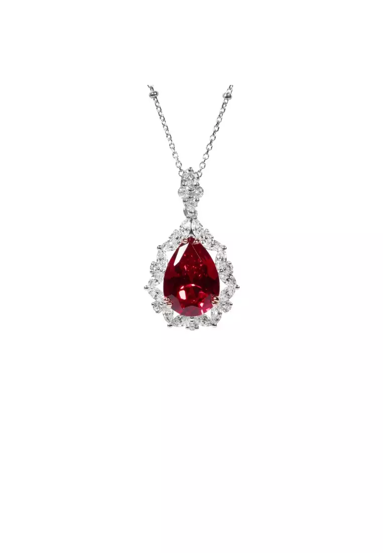 Buy Arte Madrid HERMOSA Ruby Red Necklace Online | ZALORA Malaysia