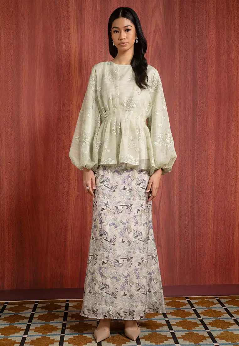 Buy Zalia ELLIE KURUNG PEPLUM SET Online | ZALORA Malaysia