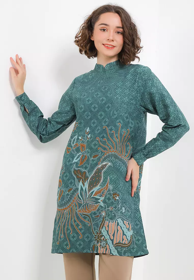 Jual Krisna Batik Thalia Tunic Batik Katun Wanita Original 2025 | ZALORA Indonesia