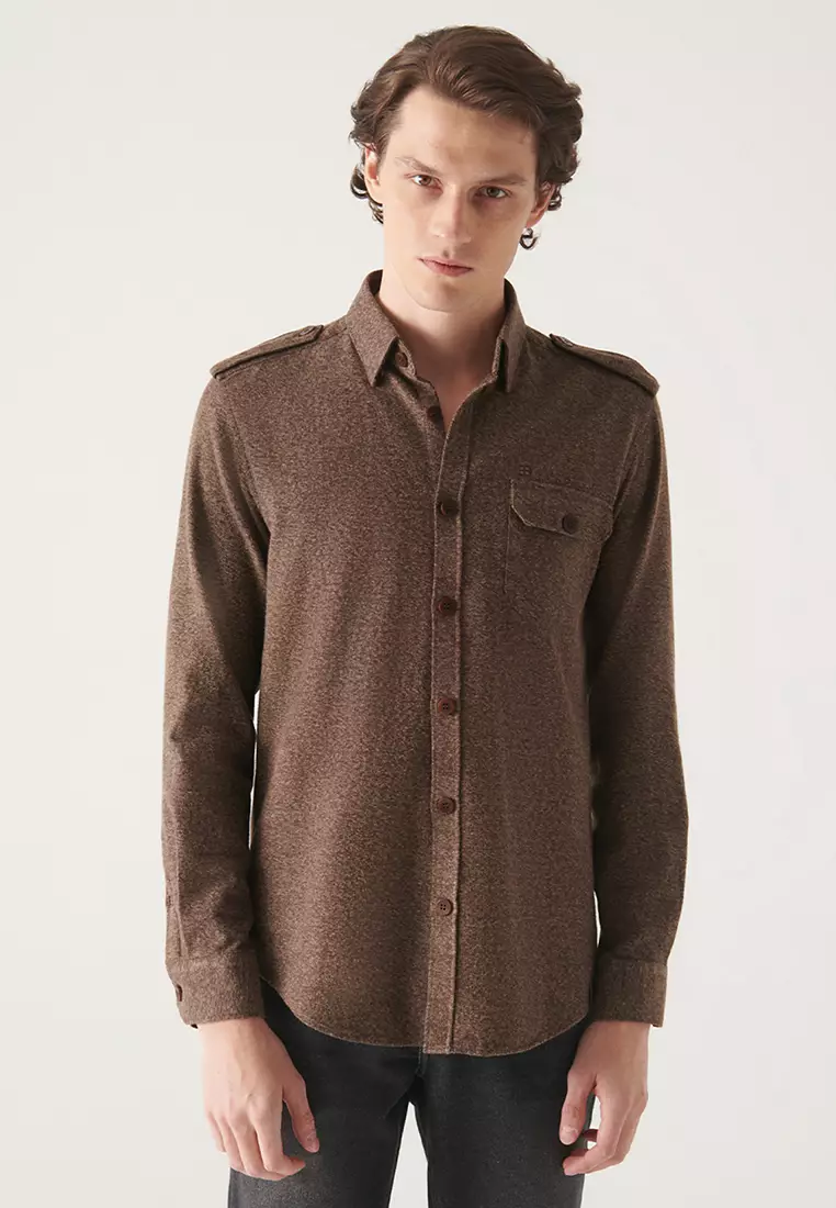 Buy Avva Epaulette Detailed Regular Fit Shirt 2025 Online | ZALORA ...