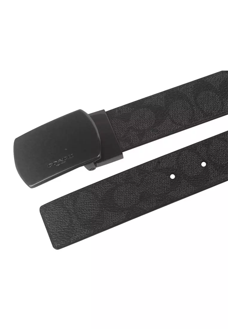 Buy Coach Plaque Buckle Cut To Size Reversible Belt 38mm CY941QBMI5 ...