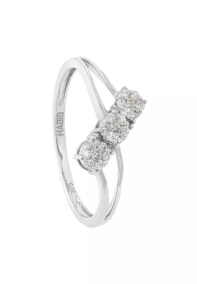Buy HABIB HABIB Round Diamond Ring in 375/9K White Gold 269610724(WG ...