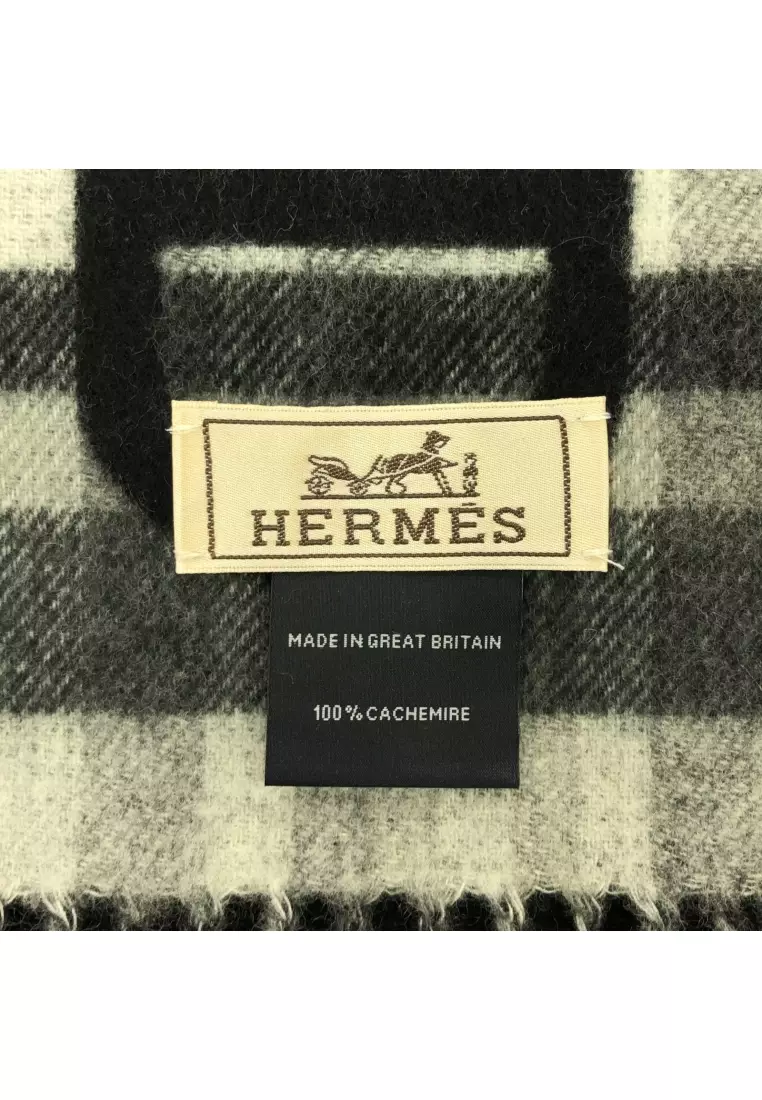 Buy Hermès Pre-Loved Hermès Cashmere scarf Tartan Maillon Scarf ...