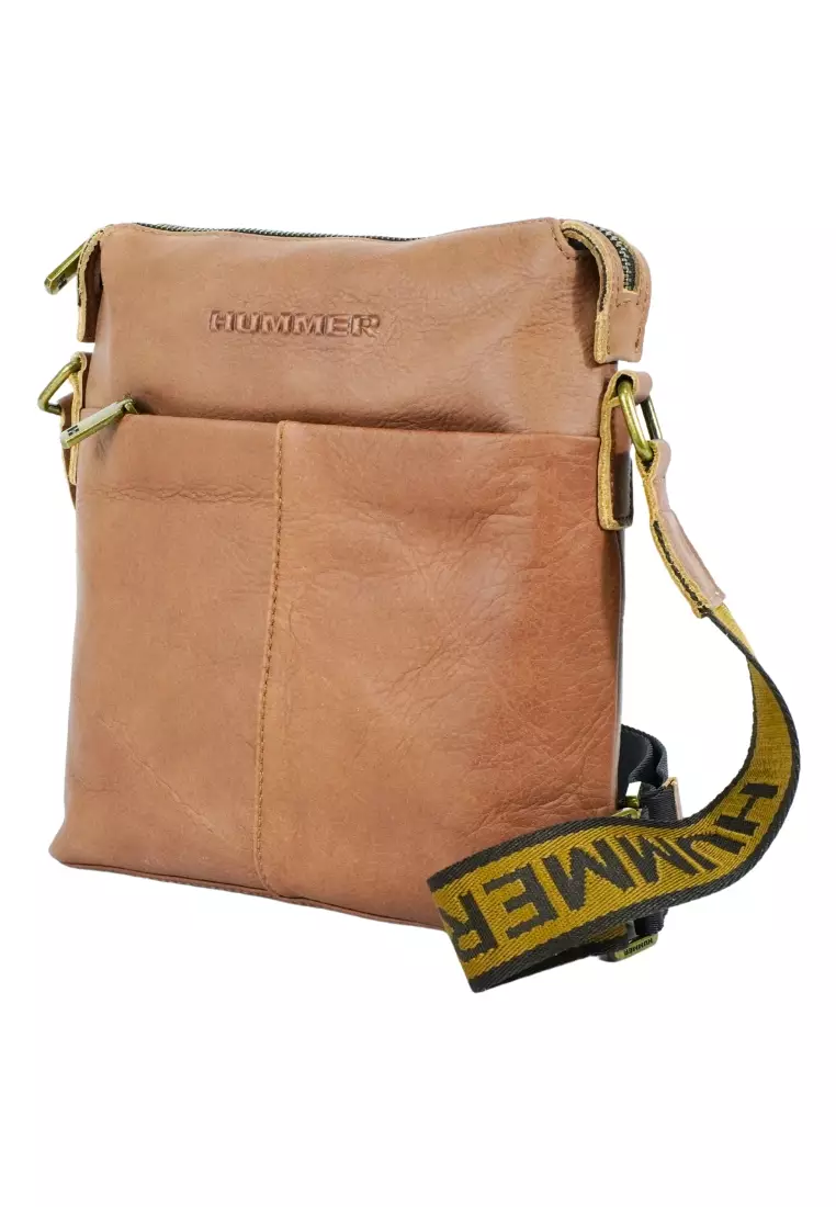 Buy Hummer HUMMER LEATHER VERTICAL SLING BAG - 13392270 Online | ZALORA ...