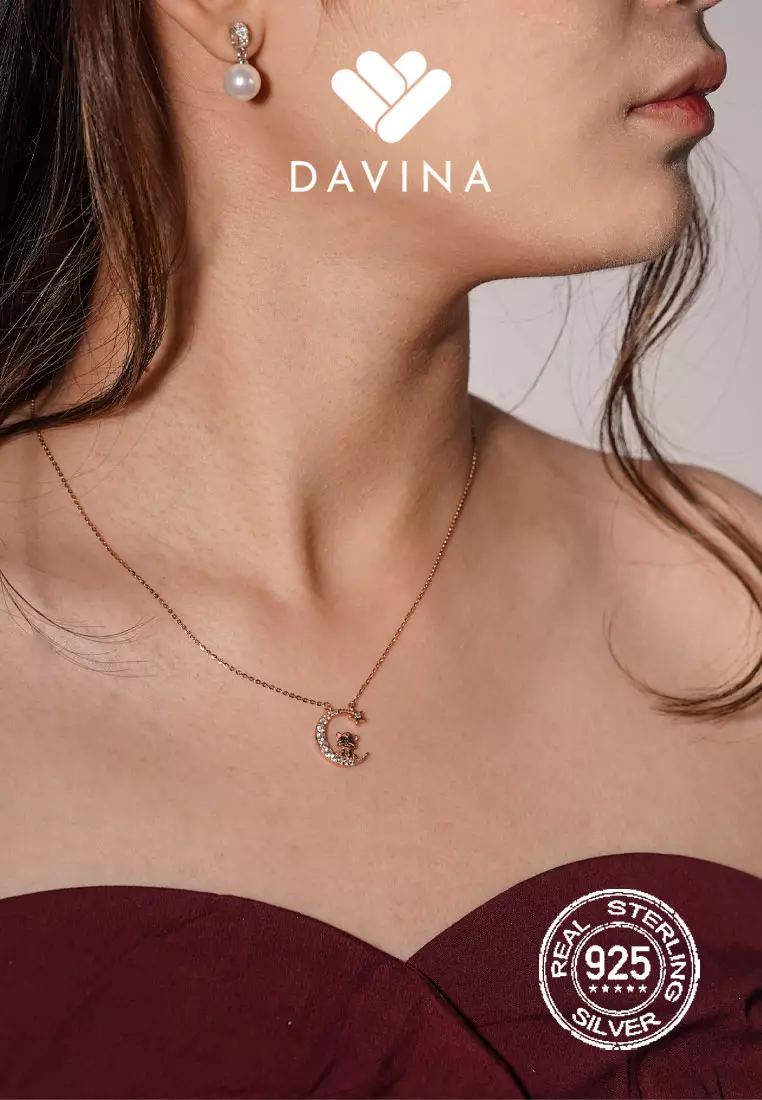 Jual DAVINA Jewelry DAVINA Ladies Chinese Zodiac Necklace Rose Gold Color Sterling Silver 925 ...