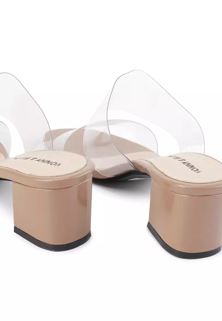 Jual V O N N Y & E L L E N MIRROR STRIP BLOCK HEELS Original 2024 ...