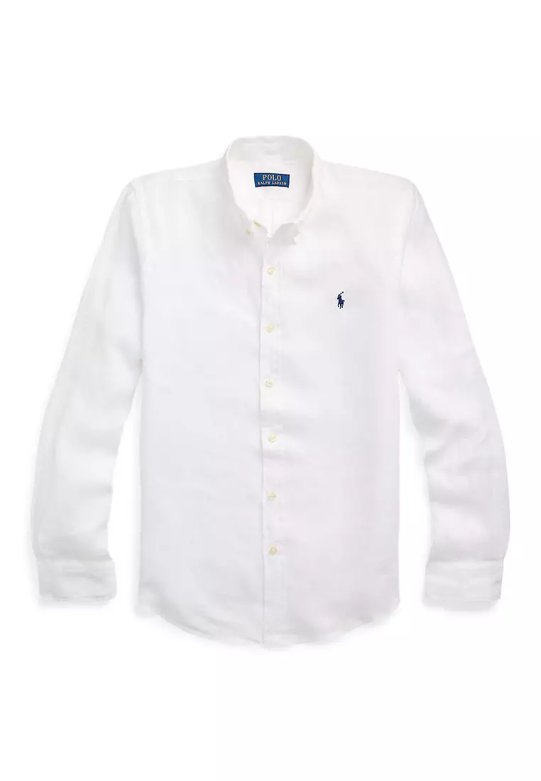 Buy Polo Ralph Lauren Custom Fit Linen Shirt 2025 Online | ZALORA Philippines