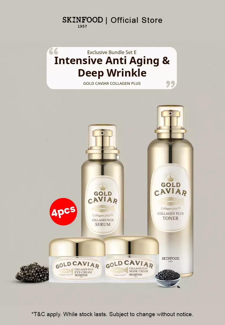 Jual SkinFood [Exclusive Bundle Set E] - Gold Caviar Collagen Plus Intensif Anti Aging & Deep ...