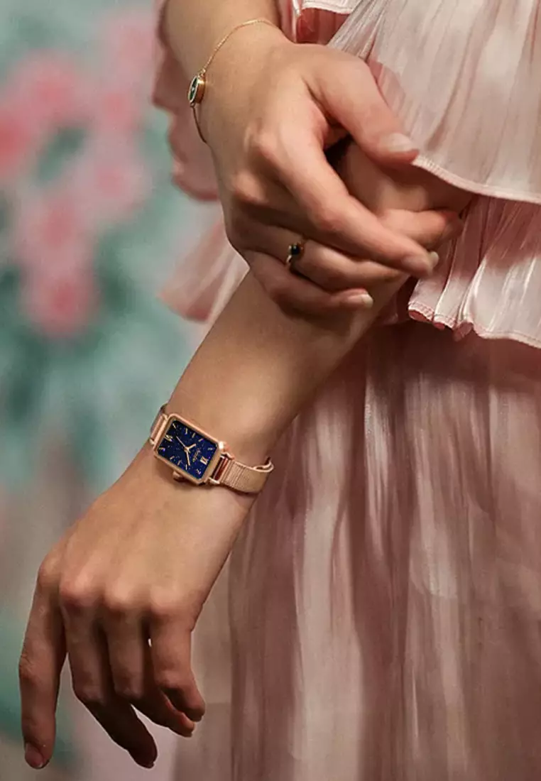 Buy LIGE SUNKTA Ladies Octagonal Quartz Watch, 27x20mm, Lapis Lazuli ...