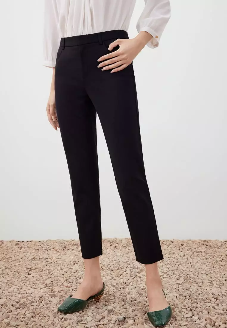 Buy G2000 G2000 Belted Cropped Skinny Pants 2025 Online | ZALORA