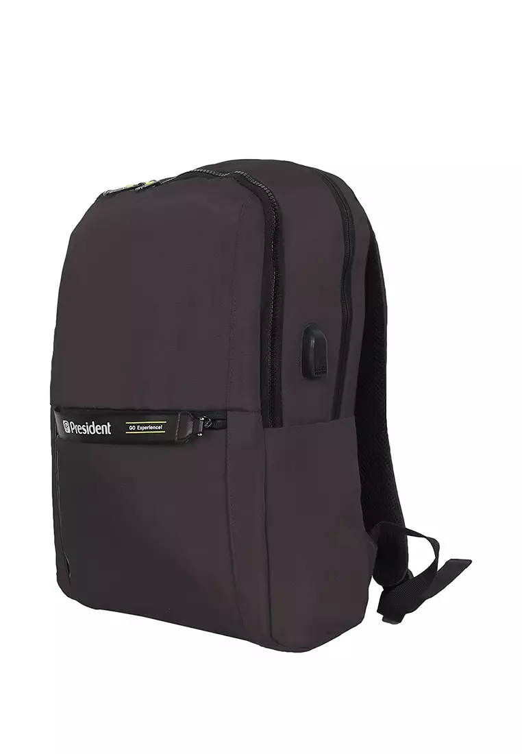 Jual President Backpack President USB Port 9167XU Coffee Original 2025 ...