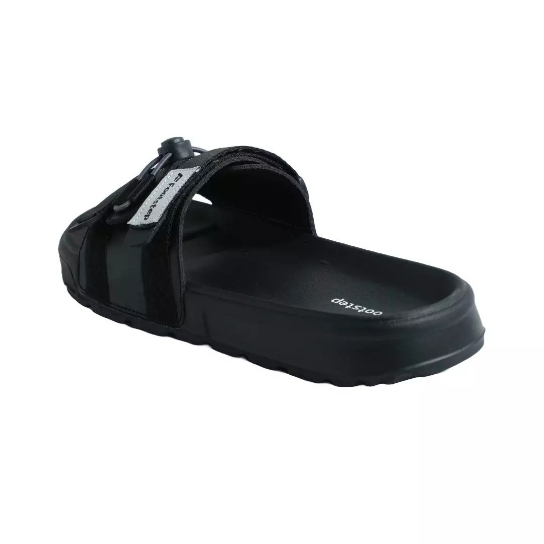 Jual Foot Step Footstep Footwear Sandal Pria Slide Foxi Black Grey ...