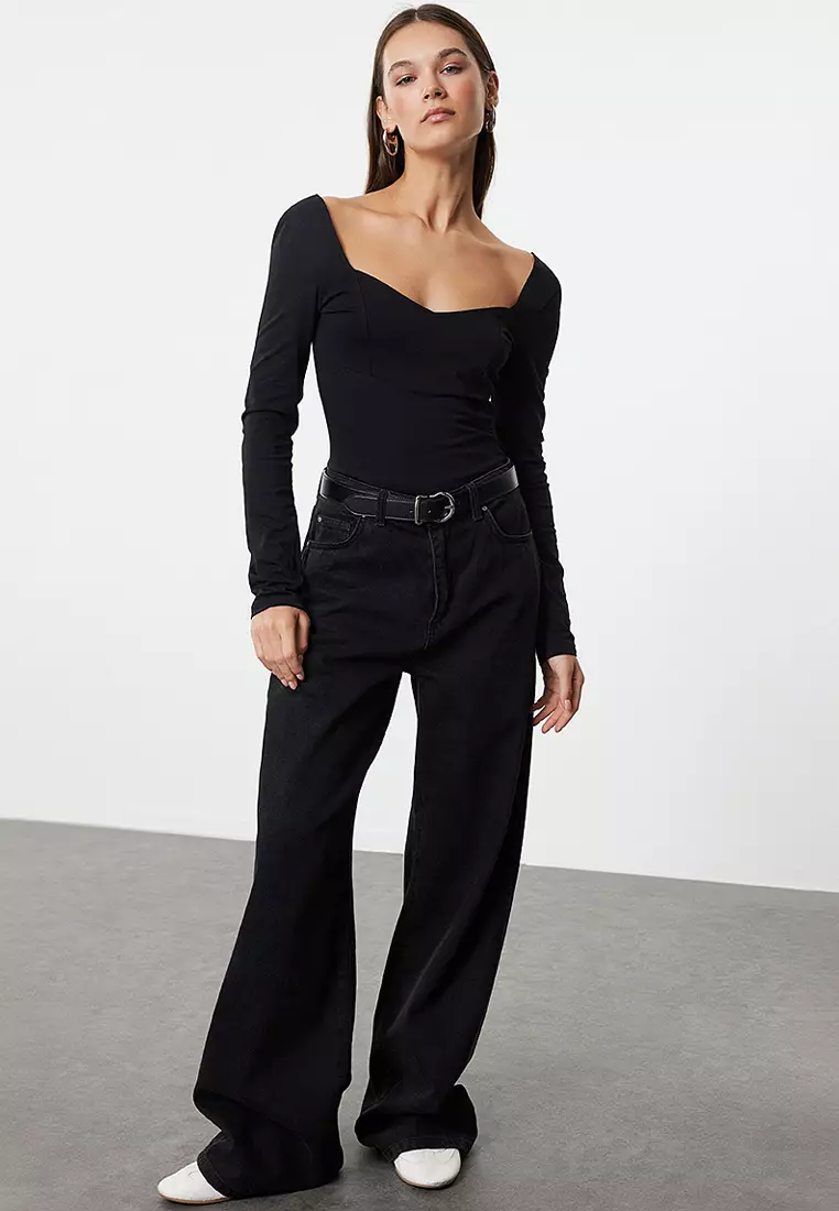 Buy Trendyol Fitted Panel Top 2025 Online | ZALORA