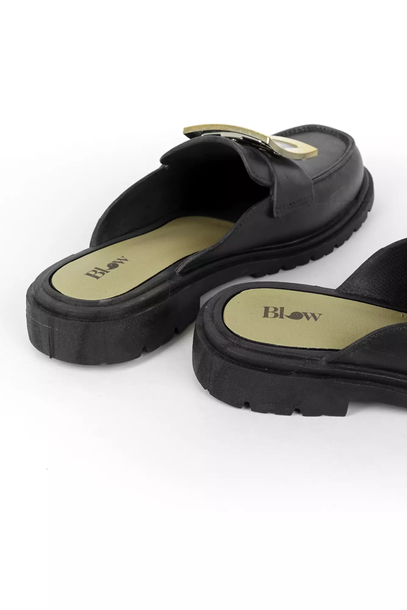 Jual Blow Blow BLWWI 0029 DX-1618 Fiona Mules Sandals Full Rubber Heels ...