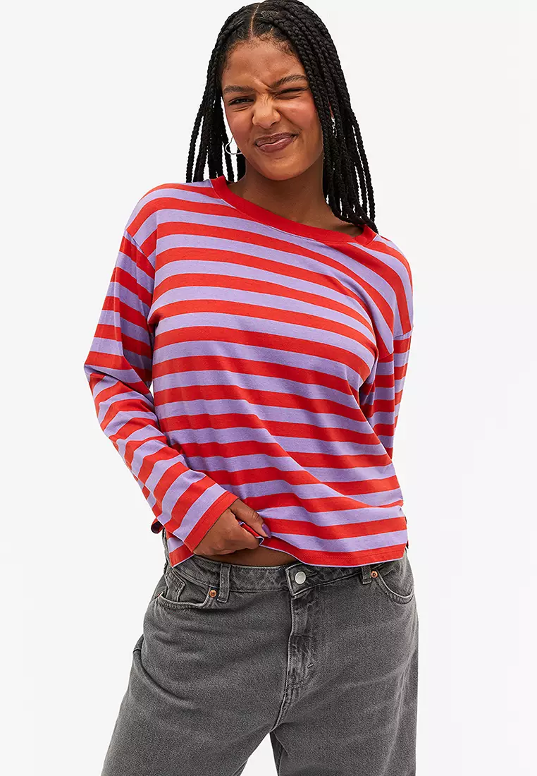 Buy Monki Soft Long Sleeved Top 2024 Online Zalora