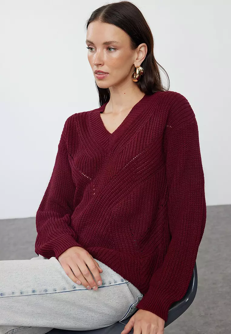 Buy Trendyol Openwork Knitwear Sweater 2025 Online | ZALORA