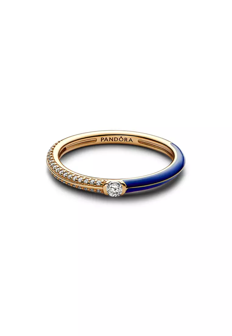 Buy PANDORA Pandora ME Pavé & Blue Dual Ring Online | ZALORA Malaysia