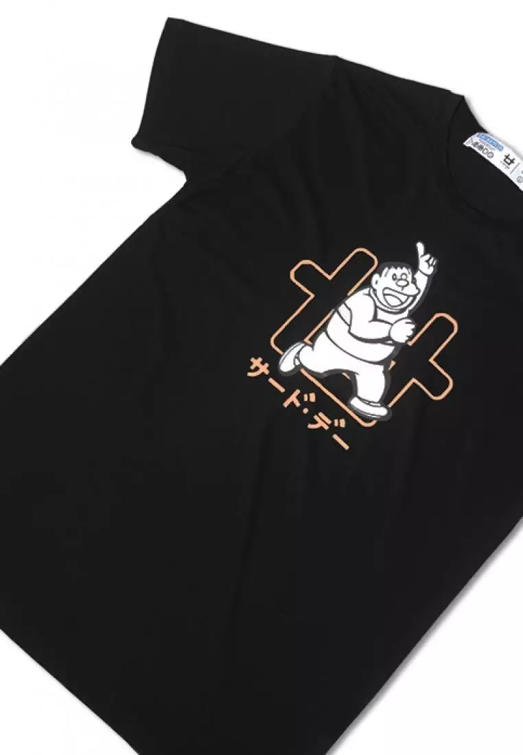 Jual Third Day MTG17 doraemon giant outline logo hitam kaos pria ...