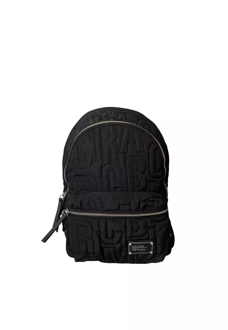 Jual Marc Jacobs Marc Jacobs Large Quilted Logo Nylon Backpack Original ...