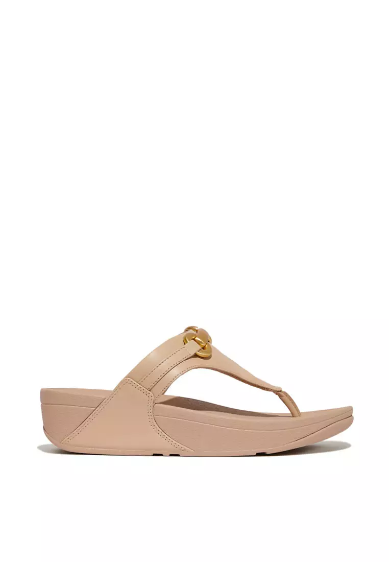 Buy Fitflop FitFlop x Song Hye Kyo LULU Chunky-Snaffle Leather Toe-Post Sandals - Classic Beige ...