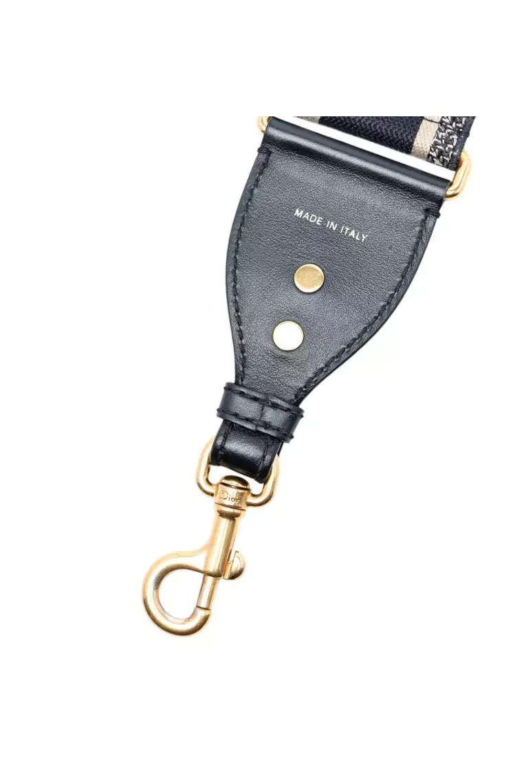 Buy Dior Pre-Loved Dior Embroidered Canvas Bag Strap 2026 Online ...