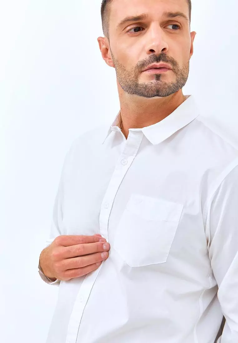 Jual Emba Classic Emba Classic Phantom White Plain Shirt Original 2025 ...