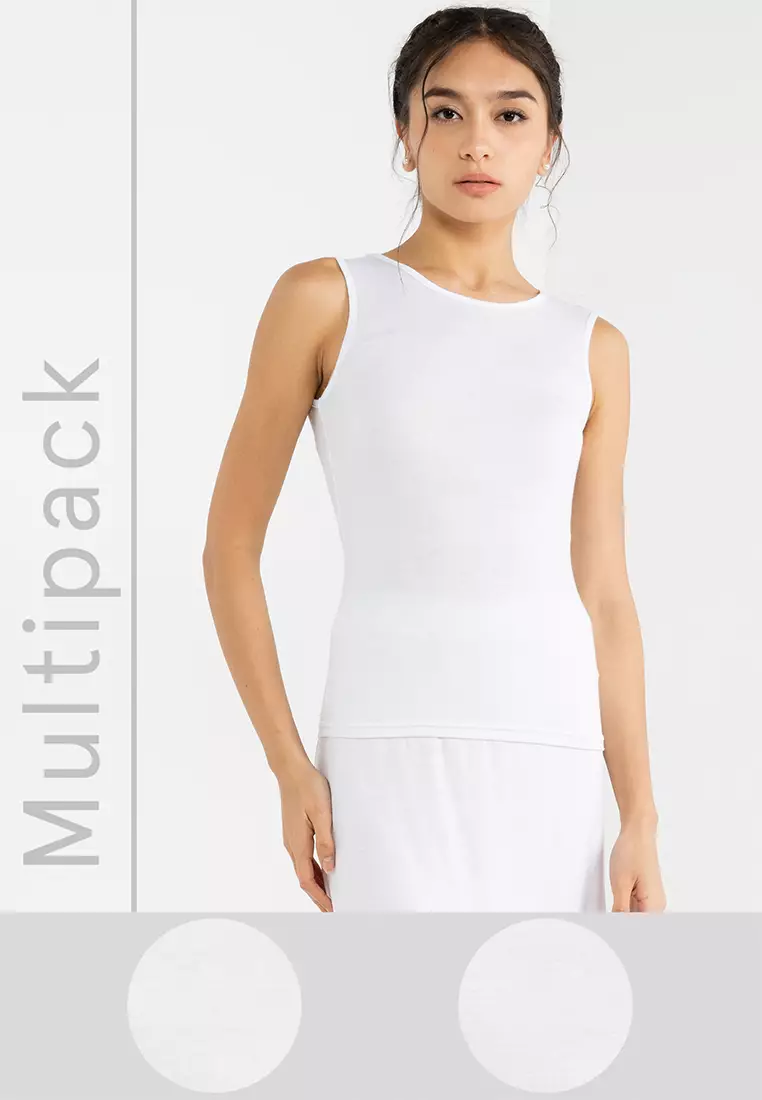 Buy ZALIA BASICS Round Neck Inner Pack of 2 Online | ZALORA Malaysia