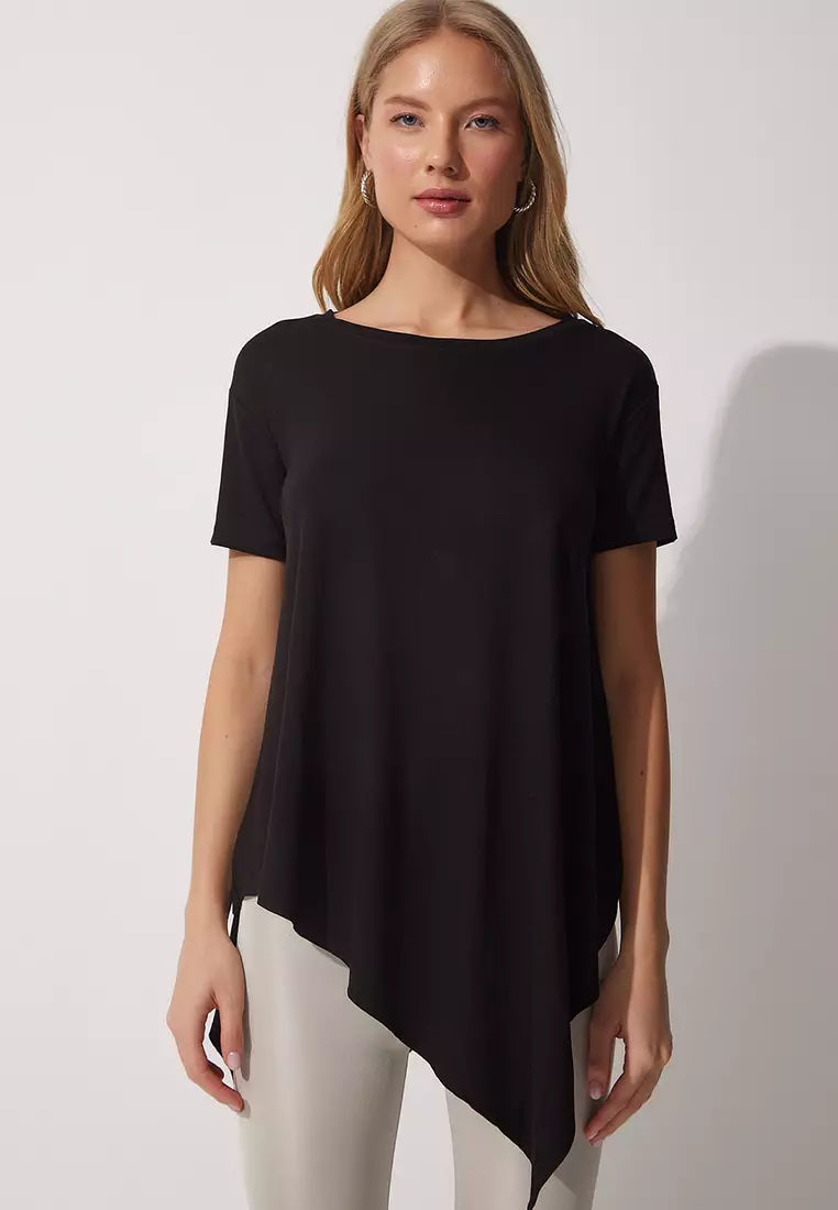 Buy Happiness Istanbul Asymmetrical Knit Tunic Online | ZALORA Malaysia