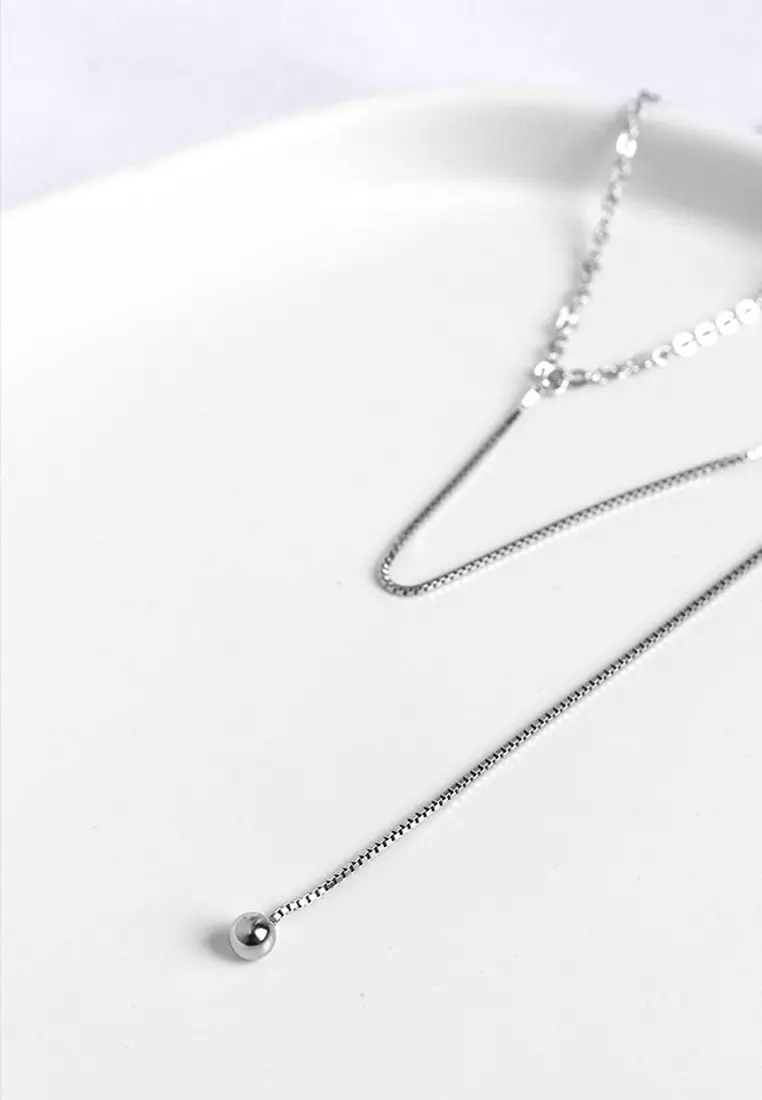 Buy LYCKA LDR9063 S925 Silver Mini Sphere Necklace Online | ZALORA Malaysia