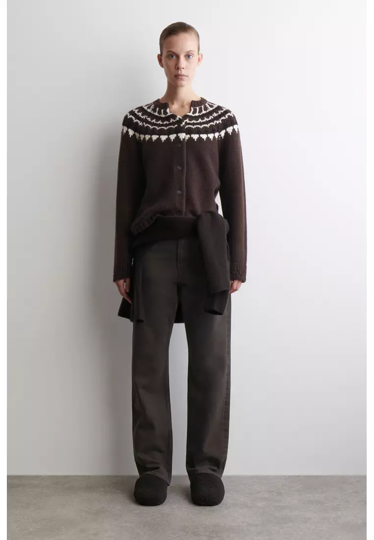 Buy COS FAIR ISLE WOOL-CASHMERE CARDIGAN 2025 Online | ZALORA