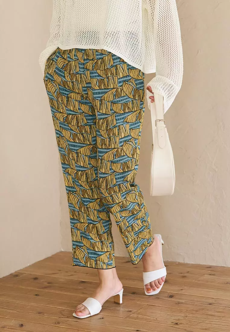 Buy comcoca Pleated Palm Tree Print Pants 2024 Online | ZALORA Philippines
