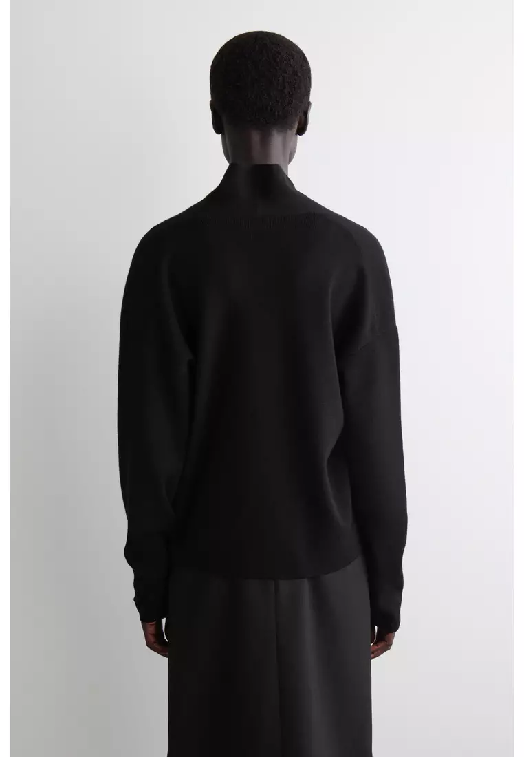 COS DRAPED MERINO WOOL V-NECK JUMPER 2025 | Buy COS Online | ZALORA ...