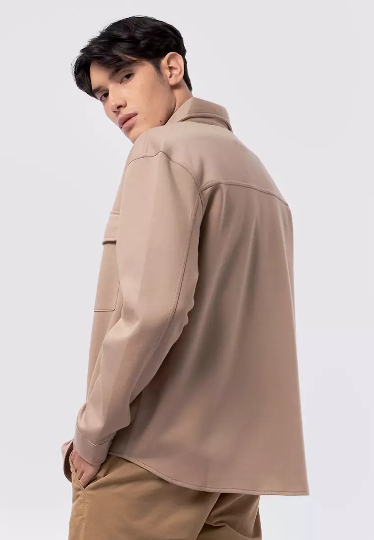 Jual Executive Slim Fit Overshirt Knit Jacket Original 2025 | ZALORA ...