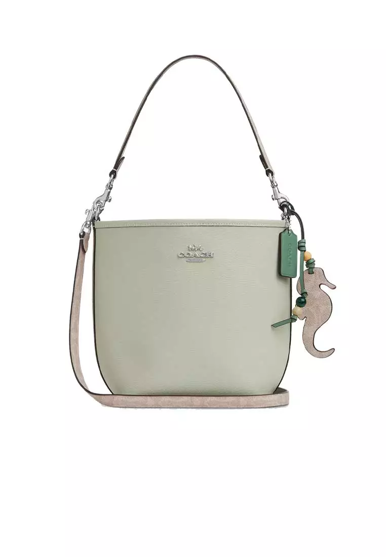 Buy Coach COACH City Bucket Bag With Seahorse Charm Light Pistachio ...