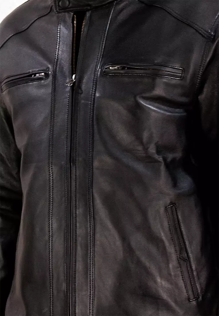 Jual JAVA SEVEN Java 7 Leather JAKET PRIA [JVJ 976] Kulit Asli Original ...