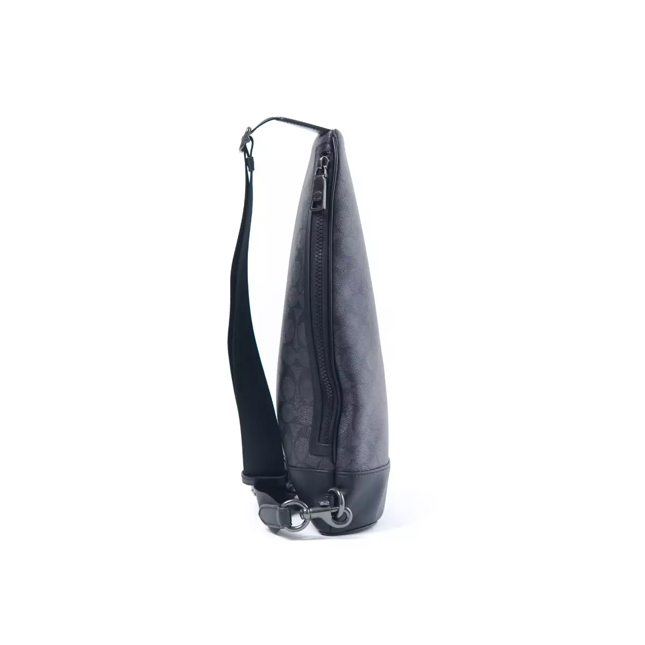 Jual Coach Tas COACH DOMINIC MONOGRAM GREY BLACK SIDE ZIP CROSS BODY ...