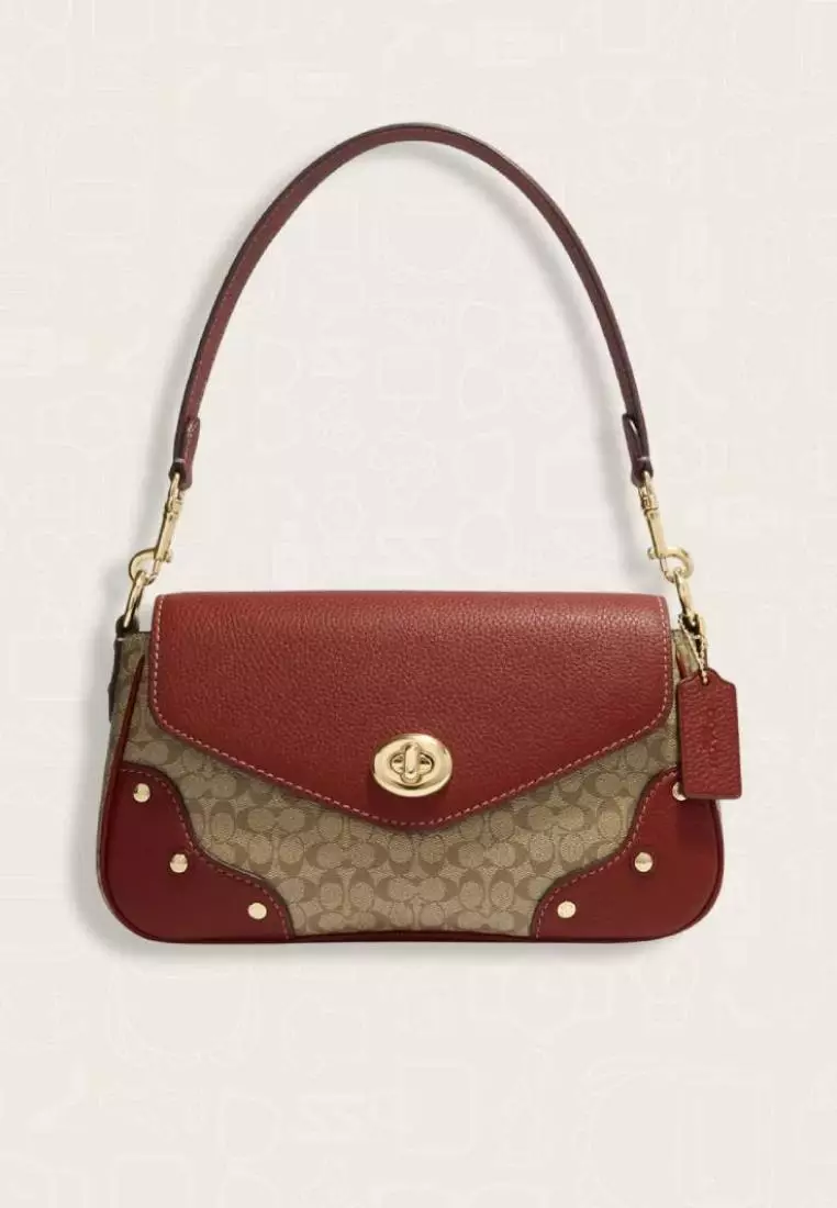 Jual COACH Coach Millie Shoulder Bag In Colorblock Signature Canvas ...