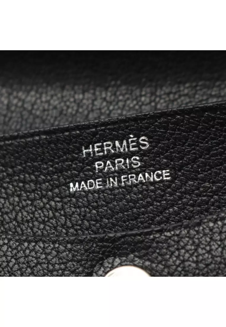 Buy HERMES Pre-Loved Hermès The Iliad compact trifold wallet Chevre ...