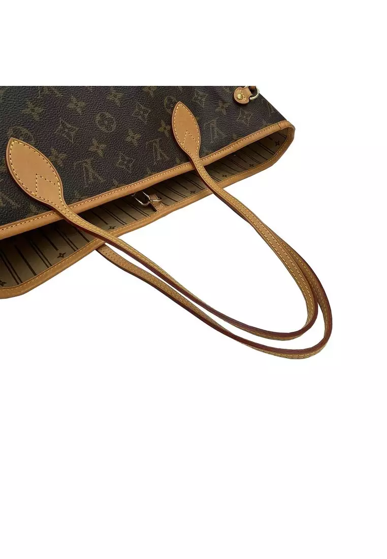 Buy Louis Vuitton Pre-Loved Louis Vuitton Brown Canvas Neverfull Mm ...