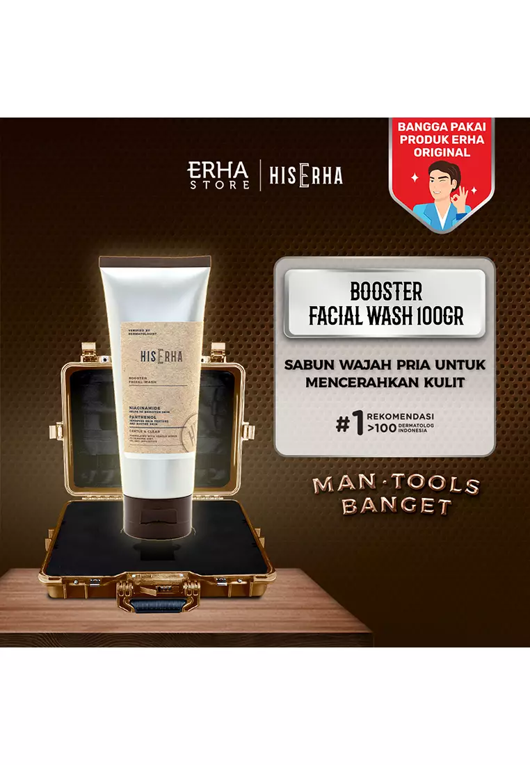 Jual Erha His Erha Booster Facial Wash With Niacinamide & Panthenol ...