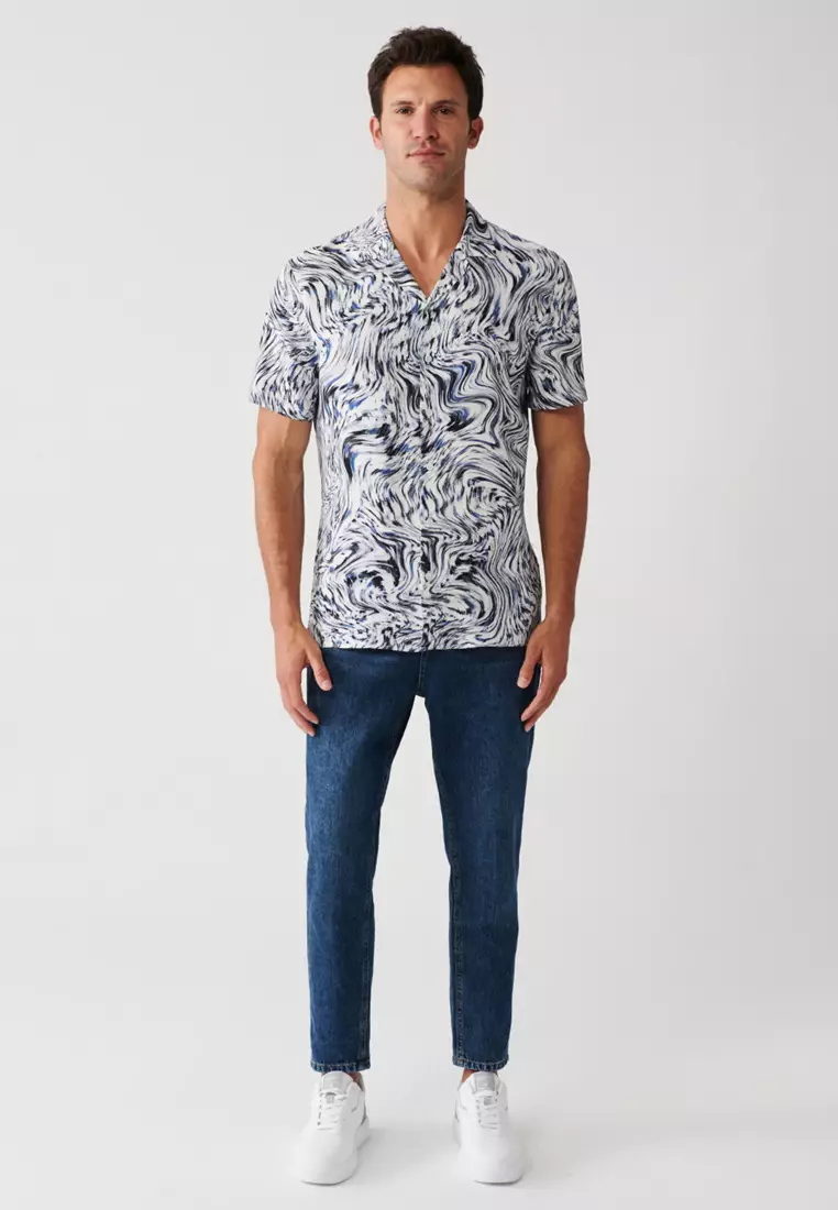 Buy Avva Regular Fit Viscose Shirt 2025 Online | ZALORA