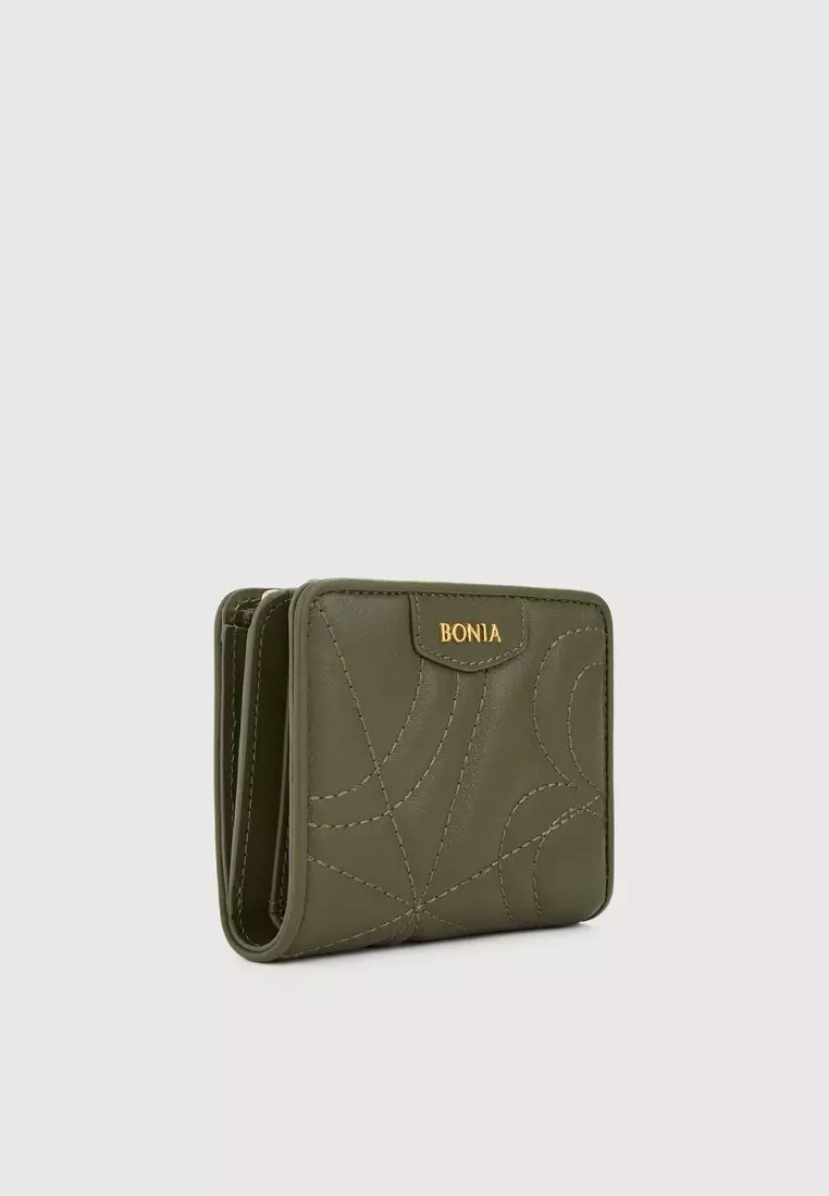 Jual Bonia Camilla Bifold Short Wallet Dark Green Original 2026 ...