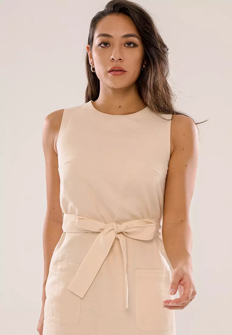 Dressing Paula Linen Shift Dress With Belt 2024 | Buy Dressing Paula ...