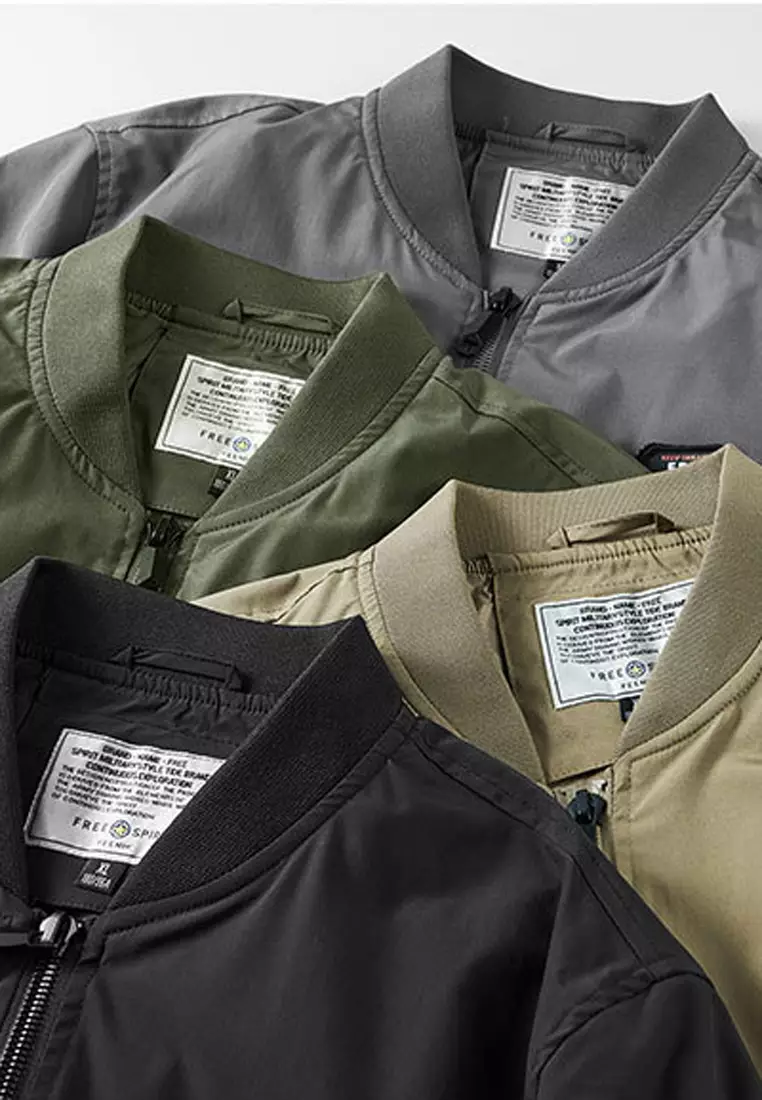 Buy Trendyshop Casual Military Style Bomber Jacket 2026 Online | ZALORA