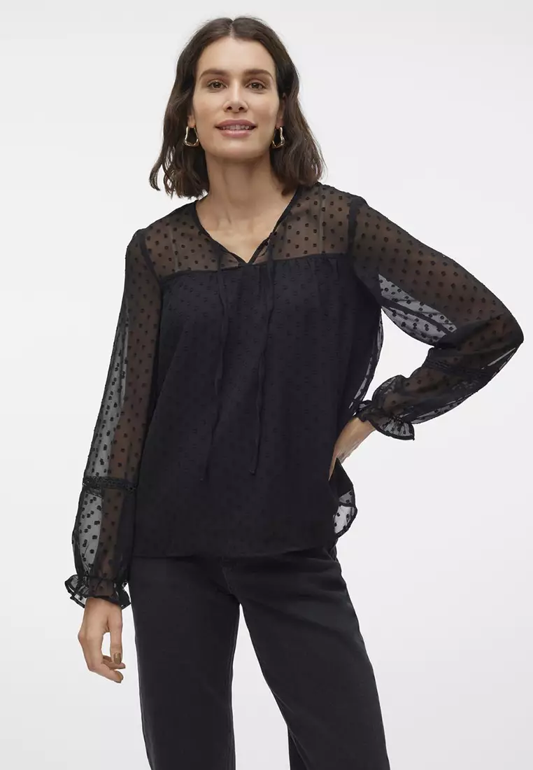 Buy Vero Moda Leah Lace Top 2025 Online | ZALORA Philippines